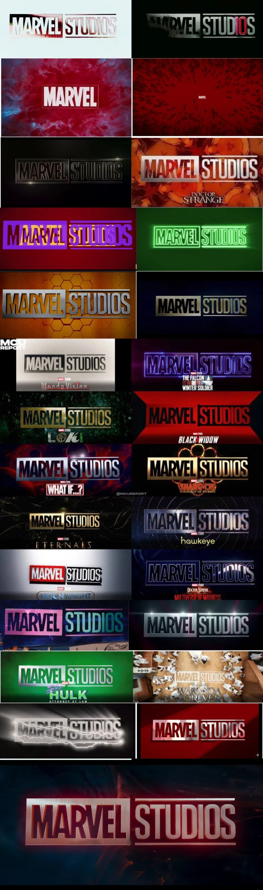 Custom MARVEL STUDIOS trailer logos | Scrolller