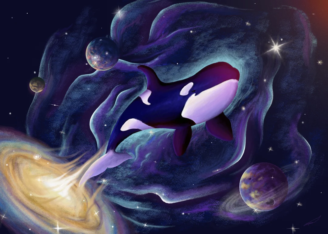 "Cosmic whale", ME, digital, 2021 | Scrolller