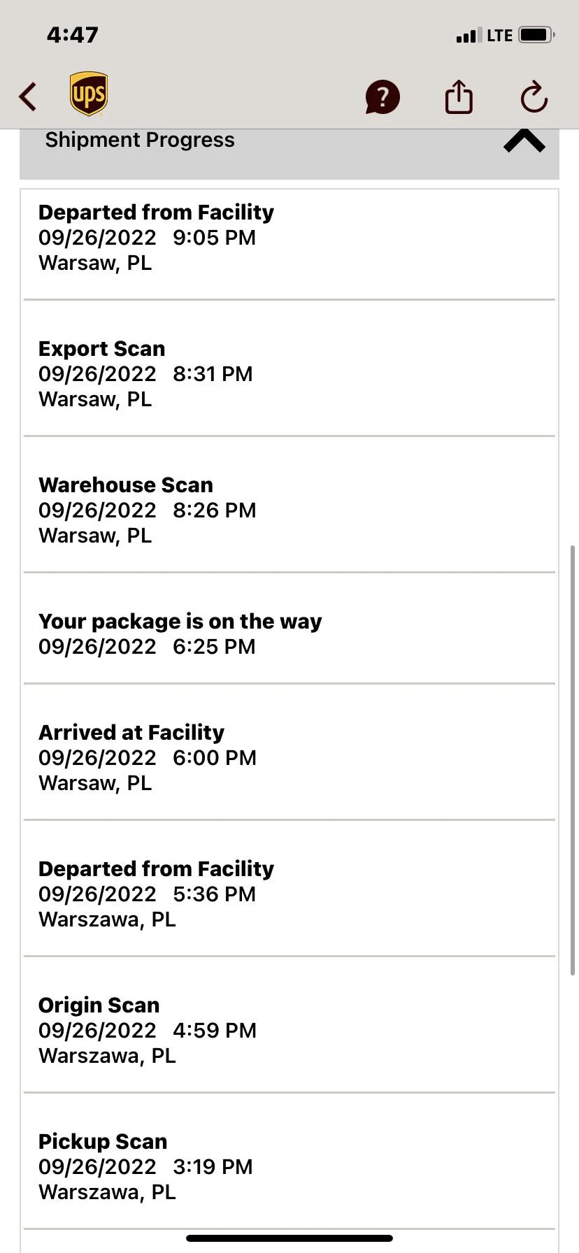 Package hasn’t left original city. does anyone know why the order hasn’t left the original place ...
