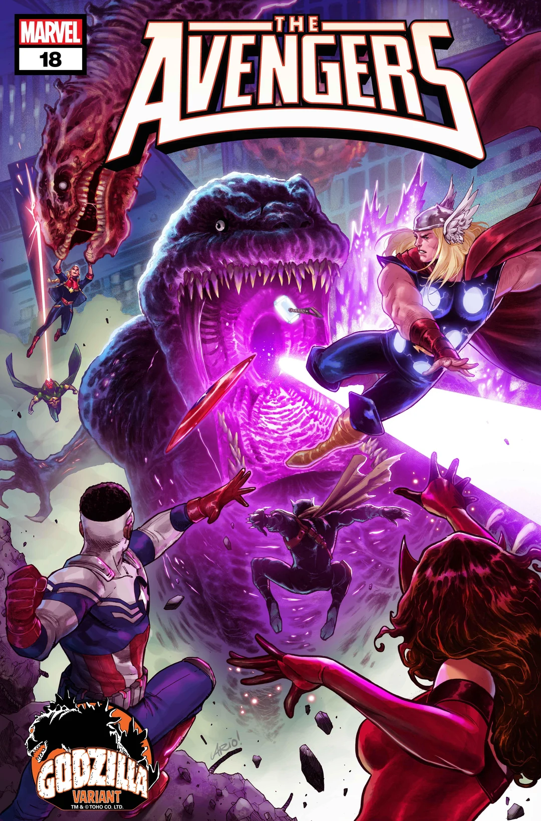 Avengers VS Godzilla Variant Cover | Scrolller