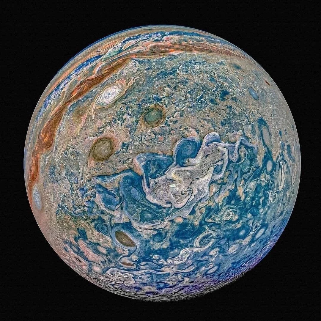 Image of Jupiter from NASA’s Juno Space Probe | Scrolller