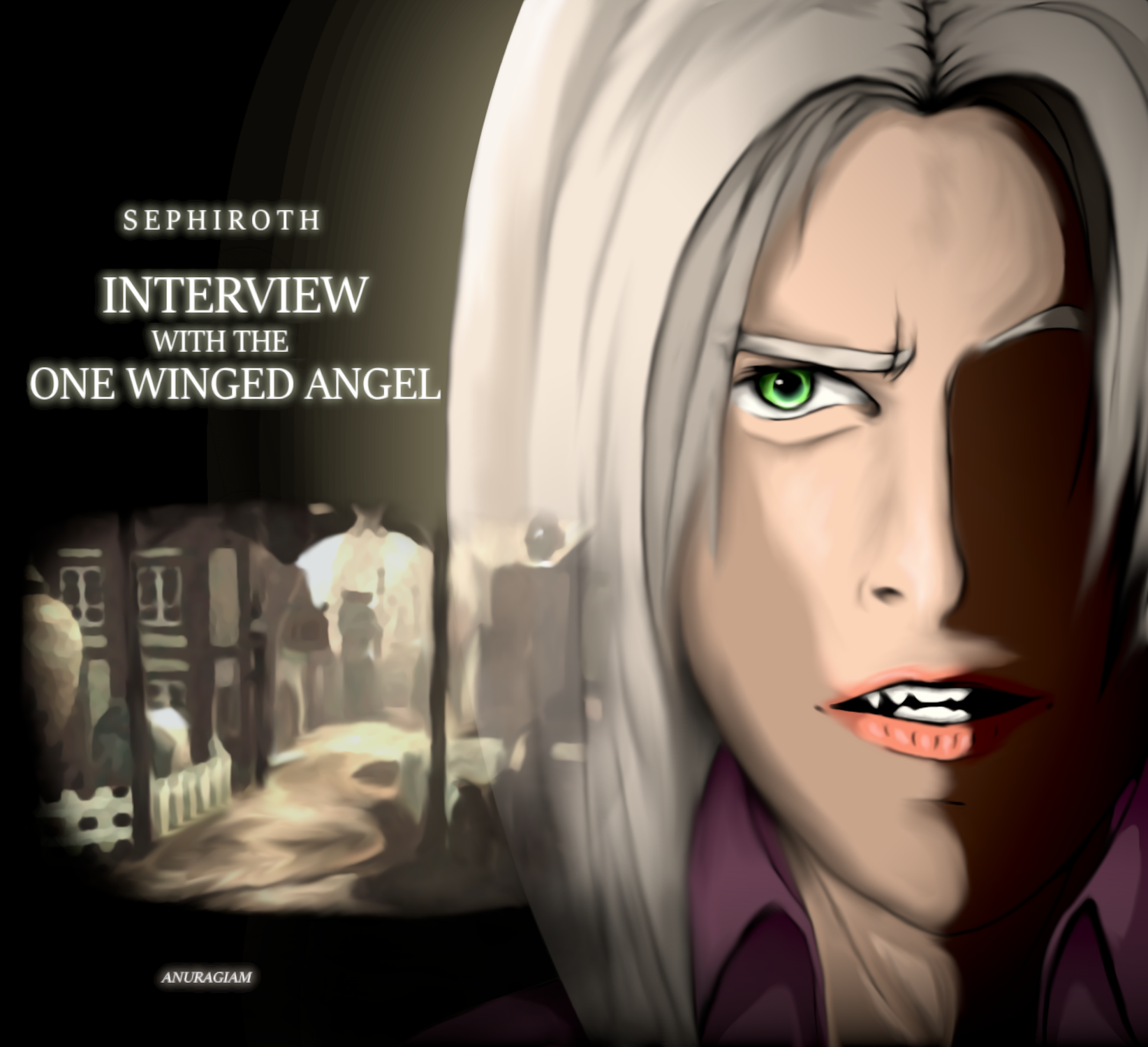 Vampire Sephiroth (fan art by me) | Scrolller