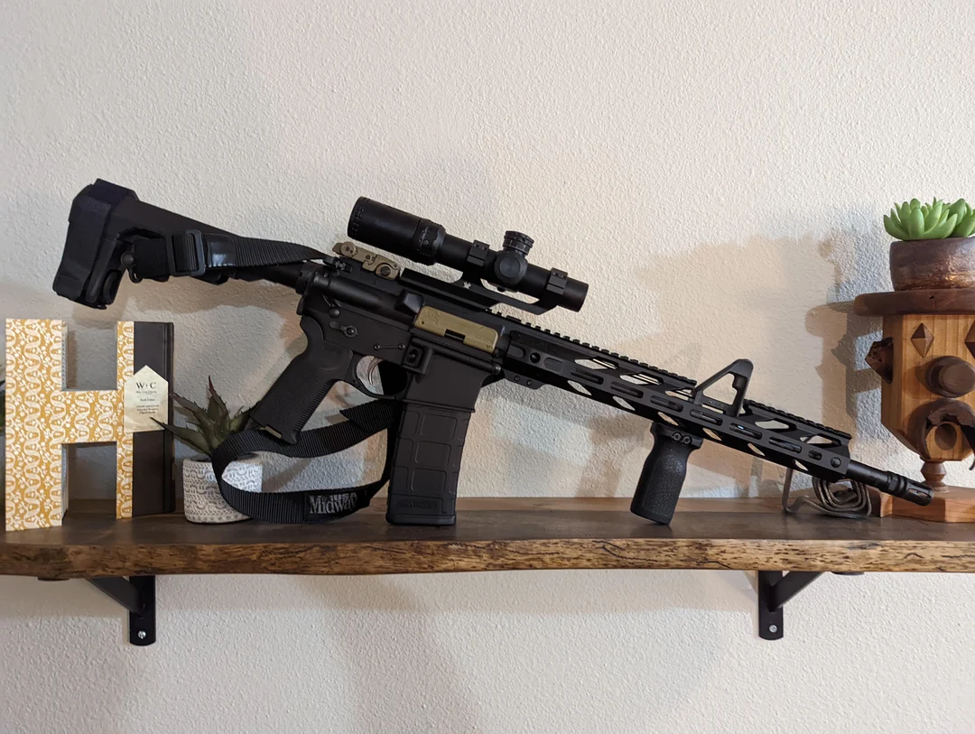 Spare parts rifle with dremeled handguard for FSB. | Scrolller