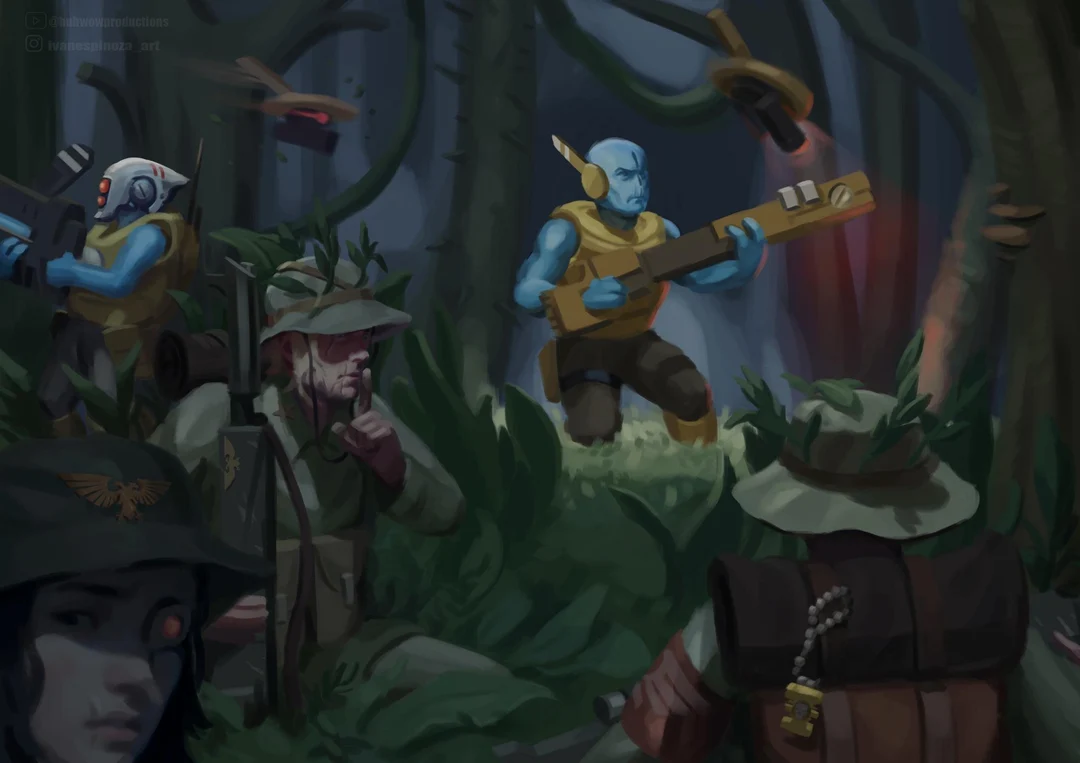 Untitled (Imperial Guard/Tau art by me) | Scrolller