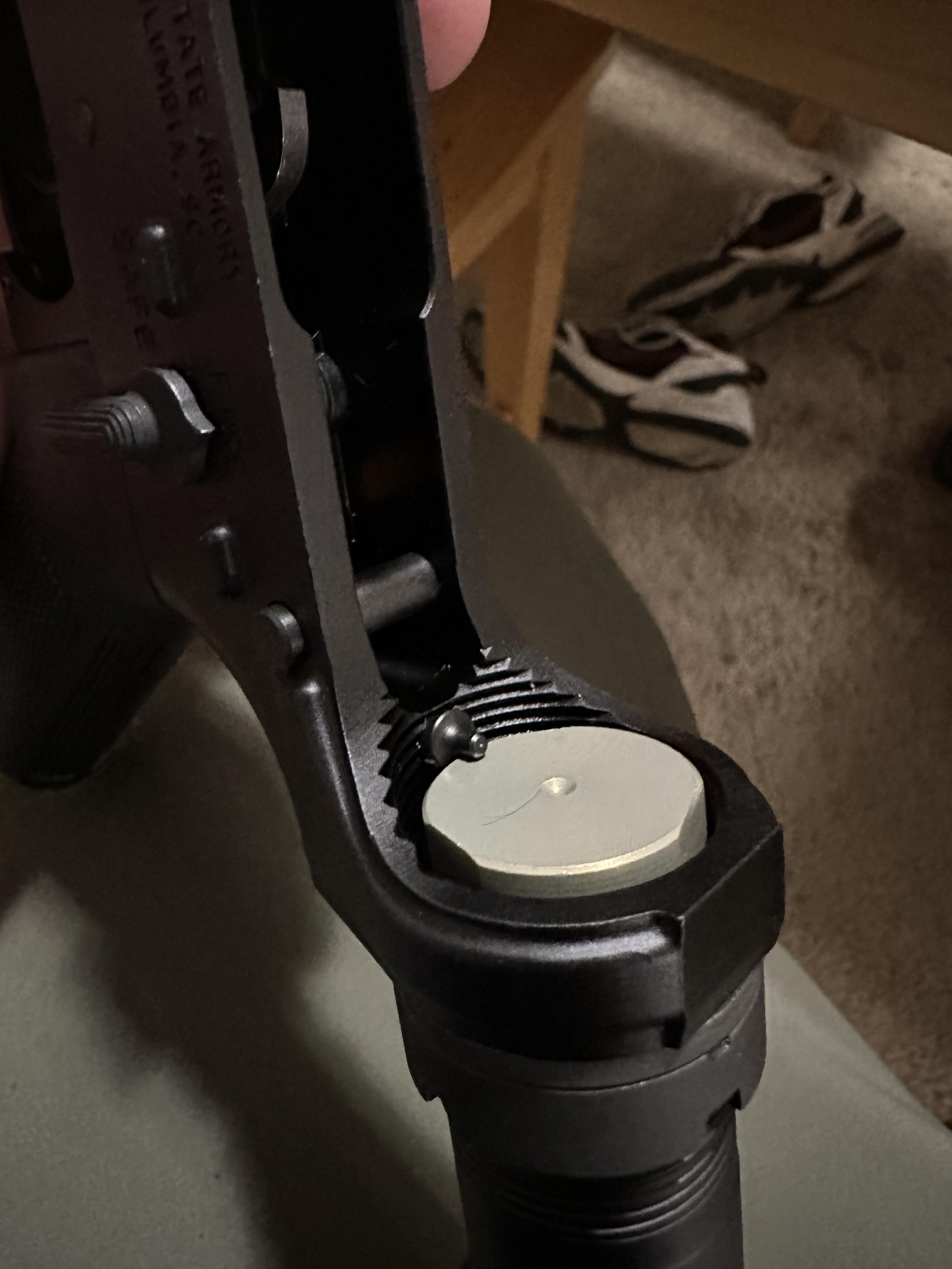 Is this buffer spring seated correctly ? | Scrolller