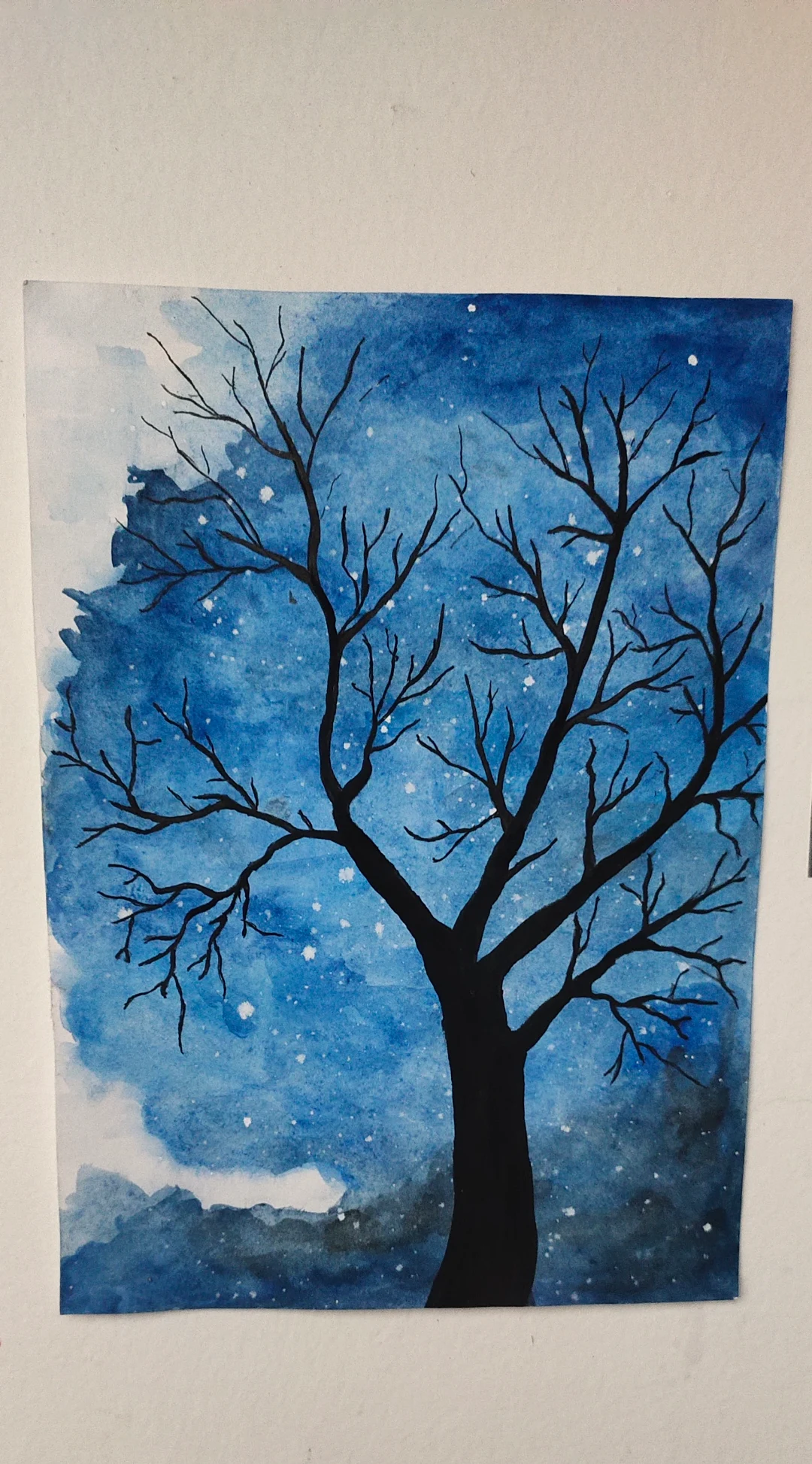 The Winter Tree, Darkness_of_Light, Watercolour, 2023 | Scrolller