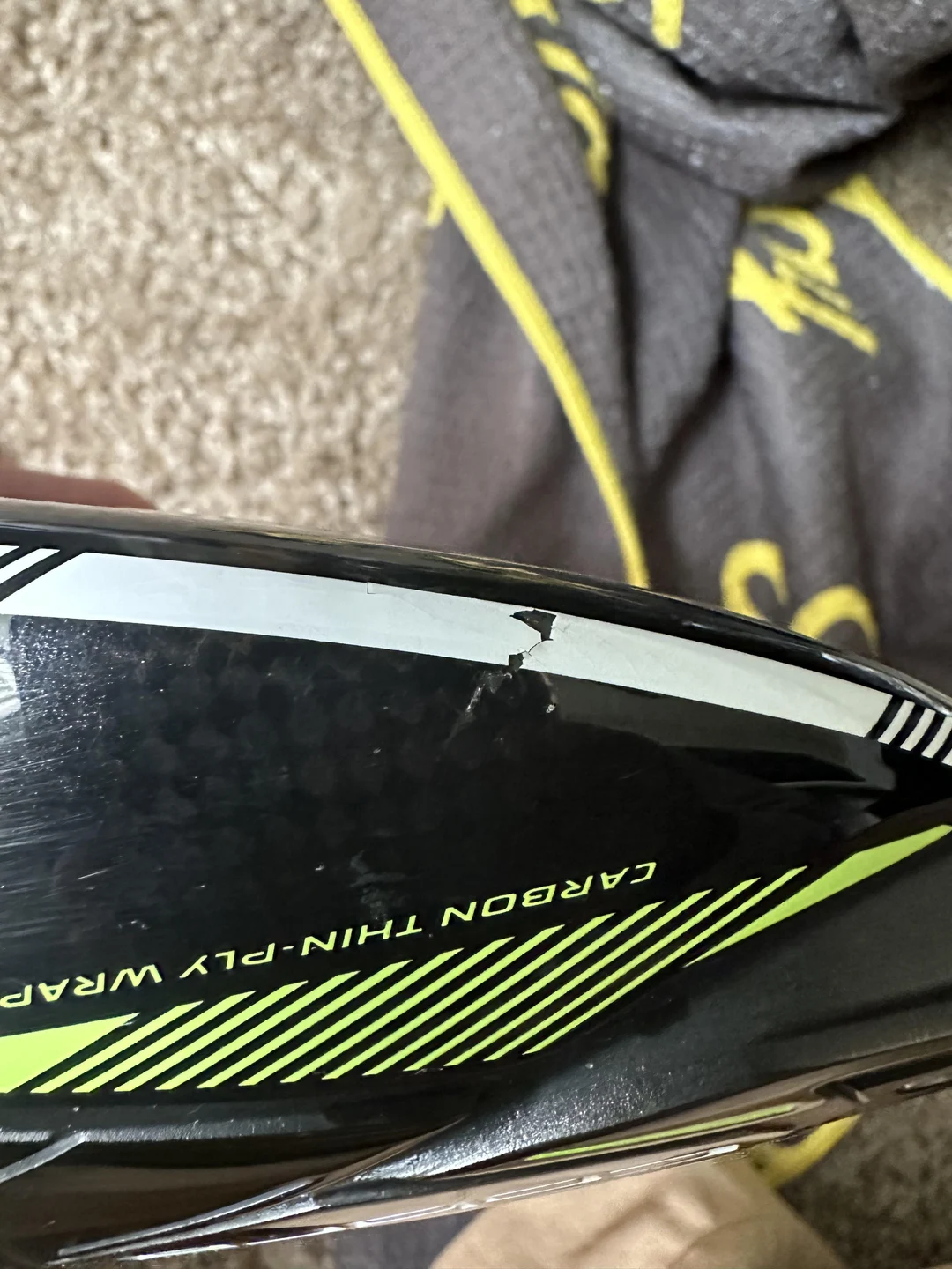 Is my driver cracked or is this just a paint chip? | Scrolller