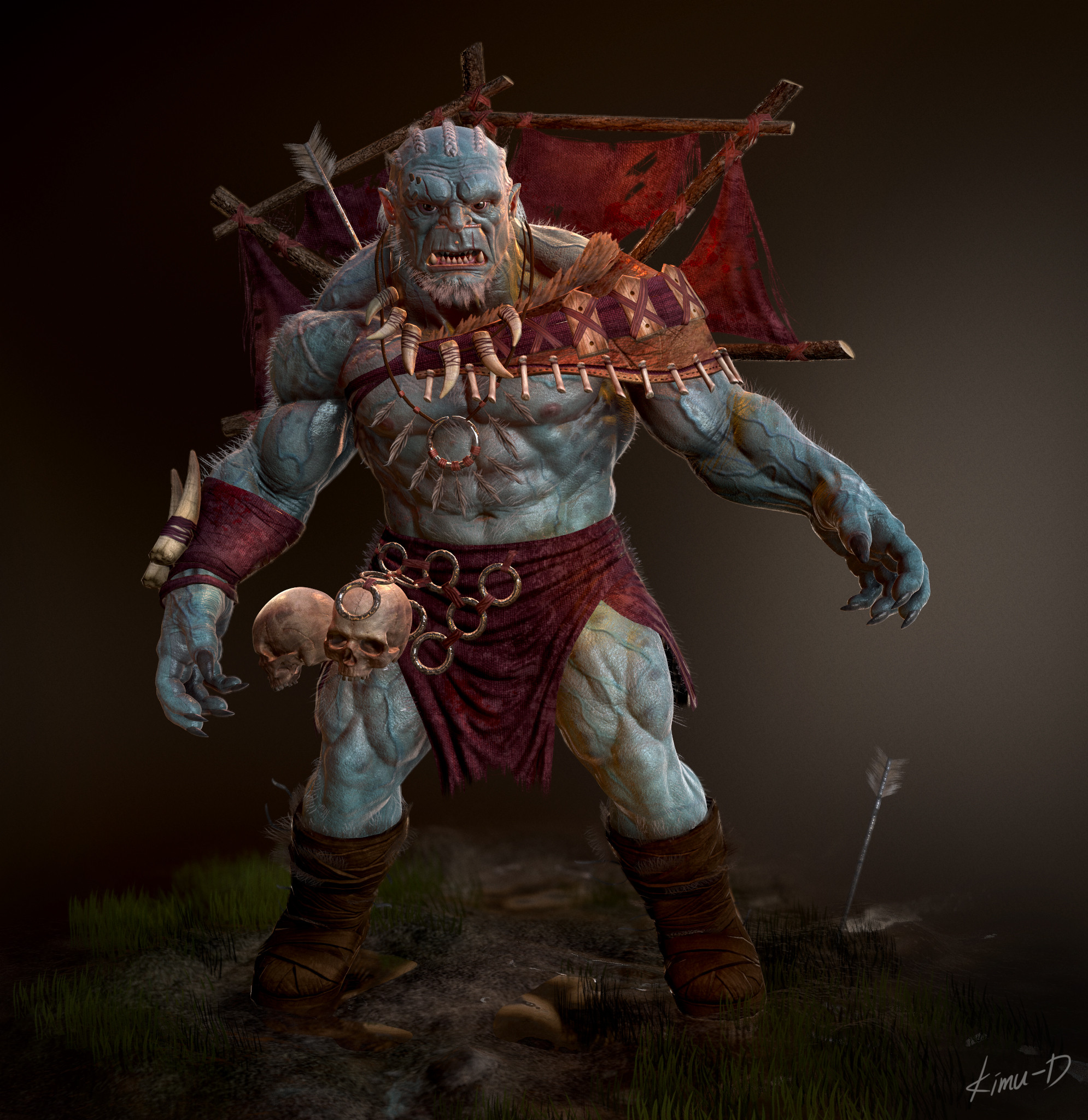 Black Ogre Shaman by Dahye Kim | Scrolller