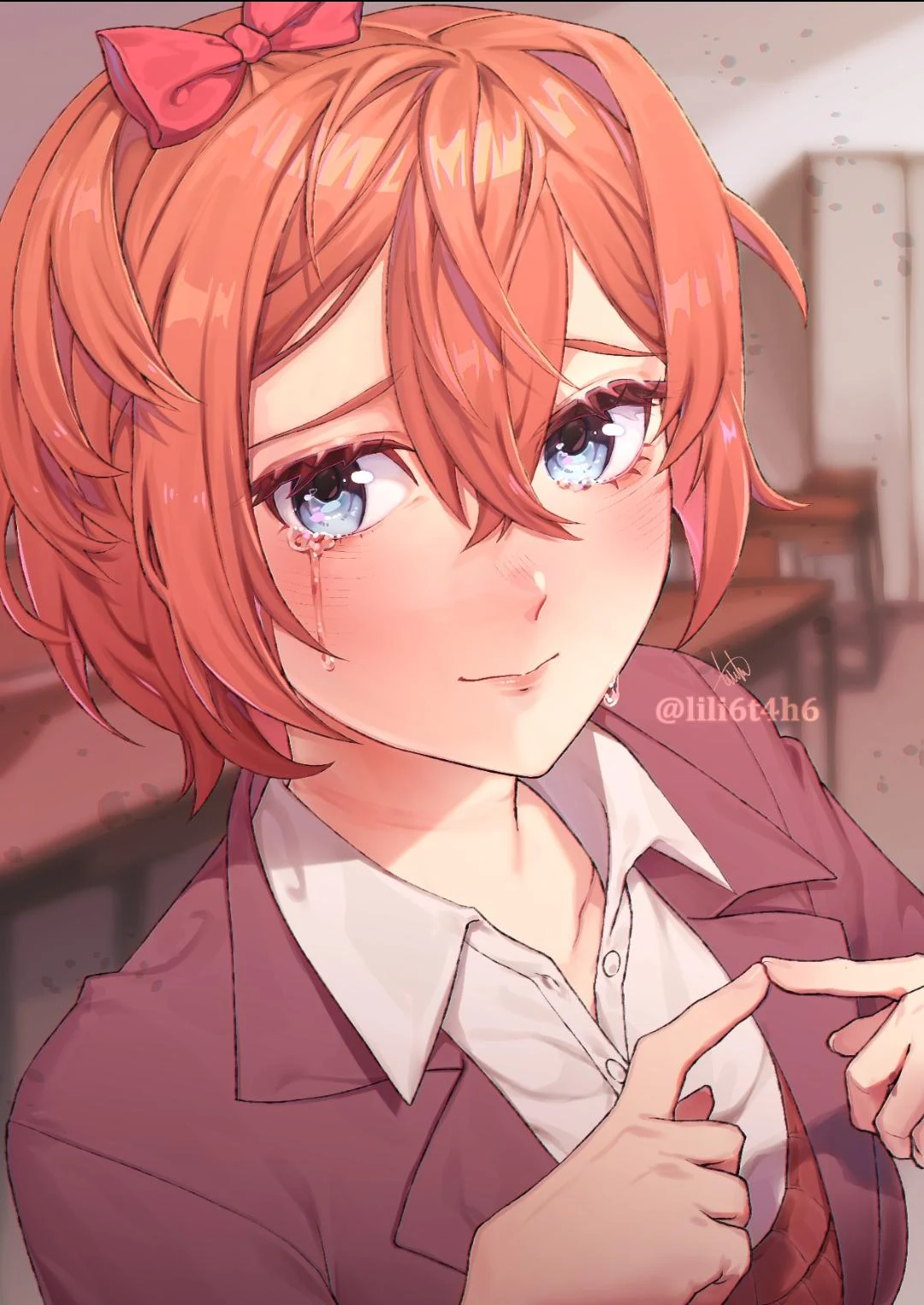 Finally got around to drawing Sayori! | Scrolller