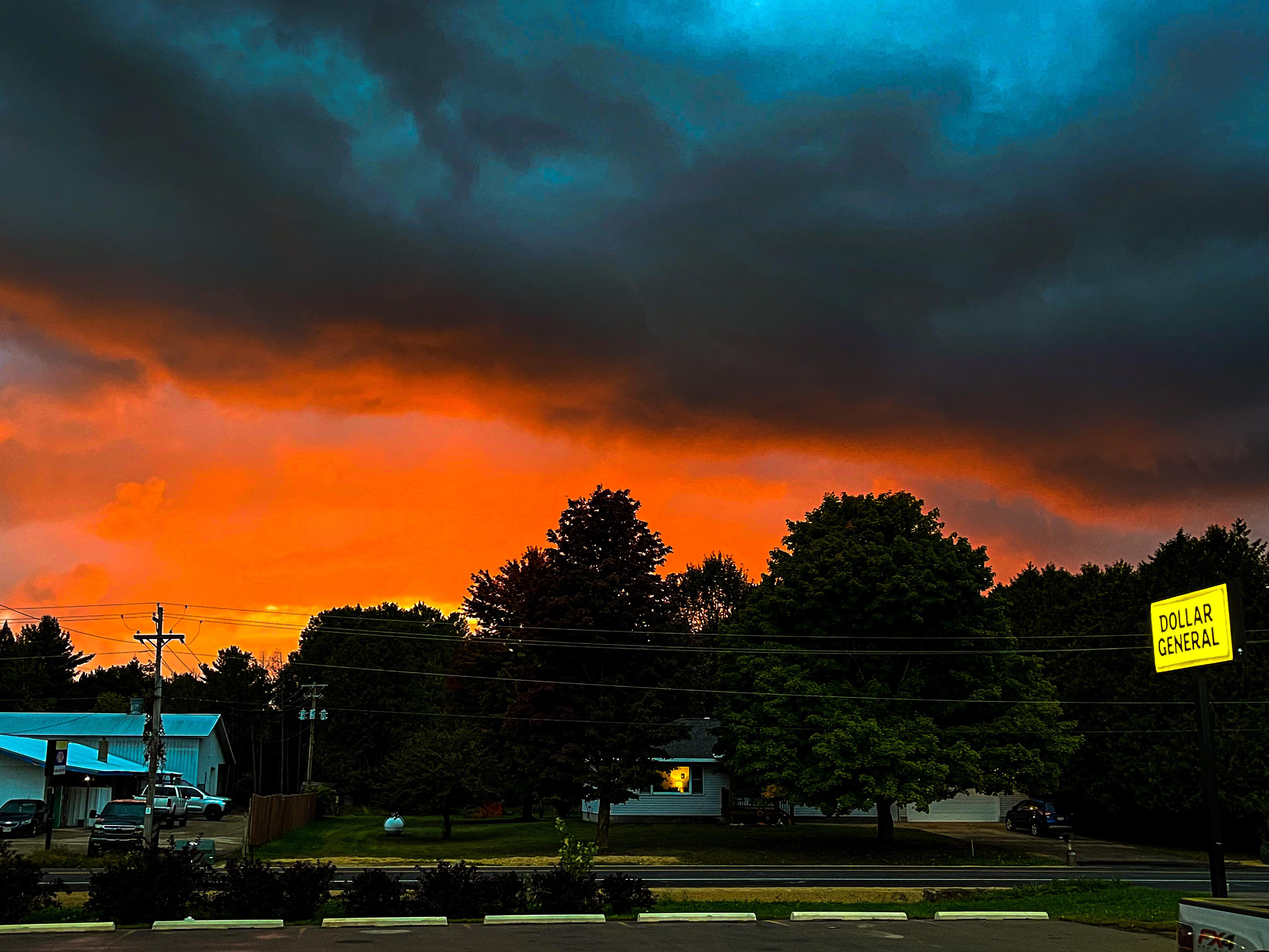 Dramatic sunset, me, digital photo, 2022 | Scrolller