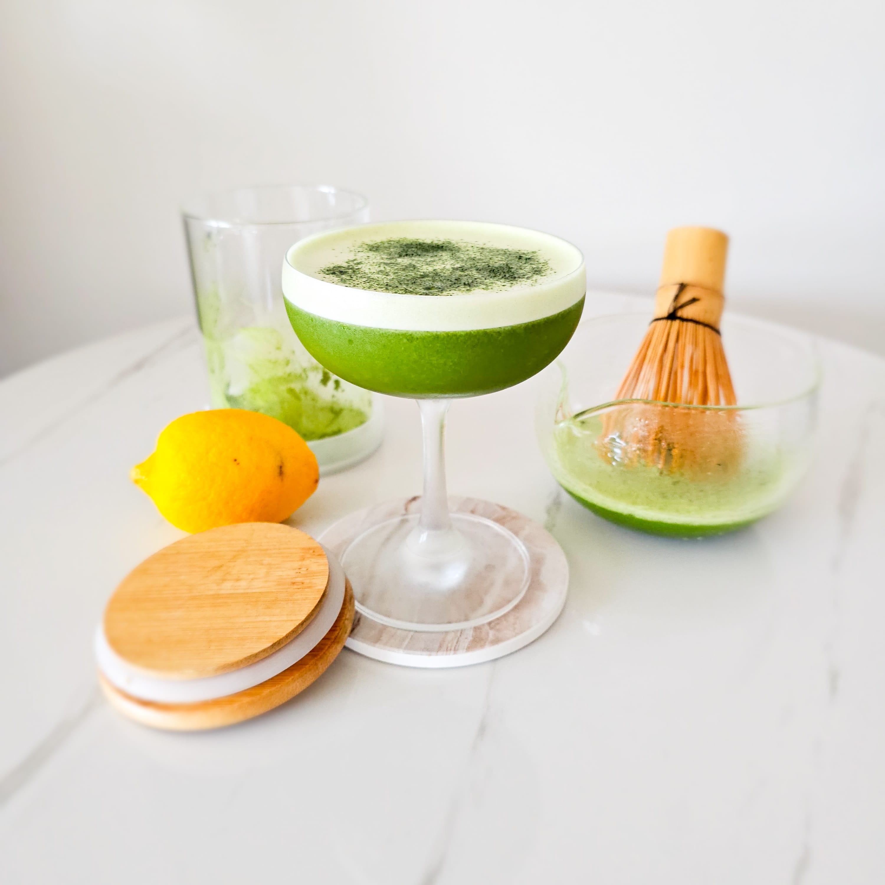 Matcha Gin Sour | Scrolller