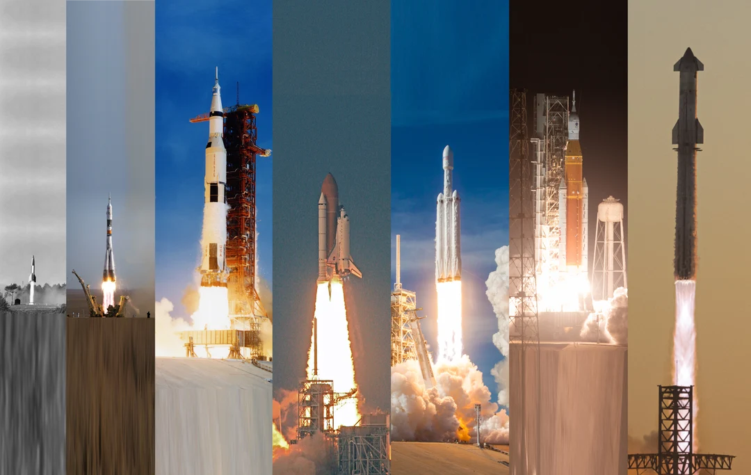 Important Rockets shown to Scale. | Scrolller