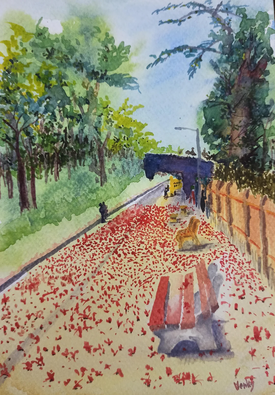 TrainStation,Watercolors,Me,2023 | Scrolller