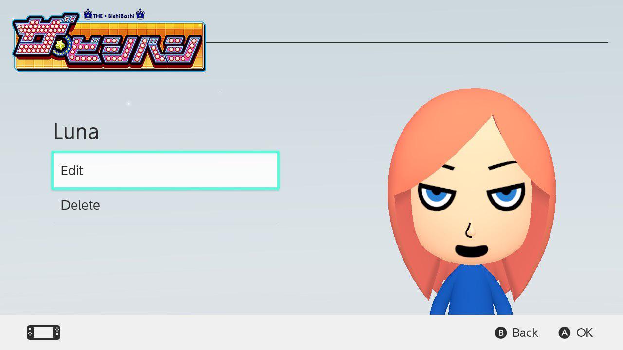 Luna Mochizuki Mii I made from The Bishi Bashi for new Switch | Scrolller