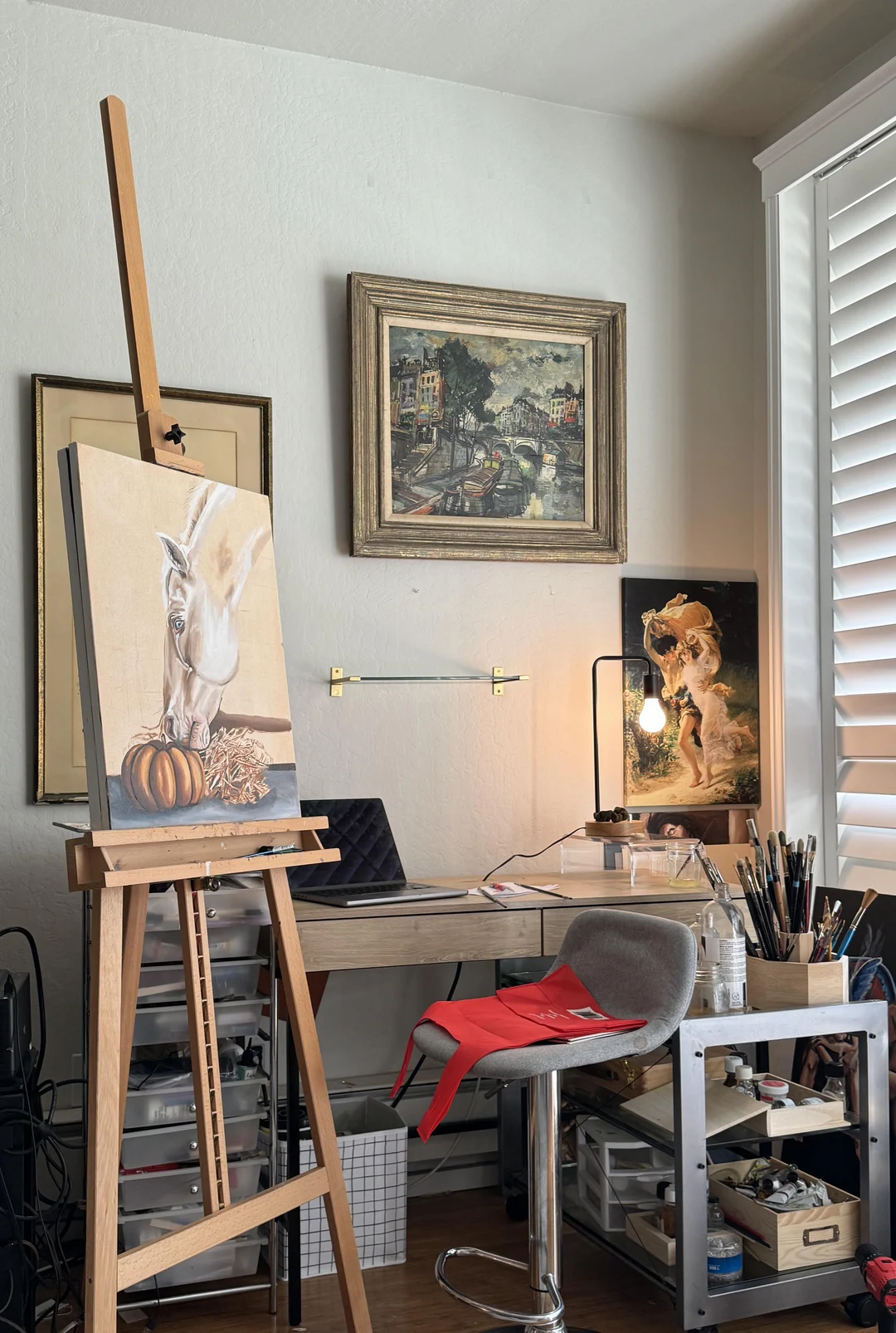 started re doing my art area - tips for organization? (Don’t have a whole lot to spend) lot of ...