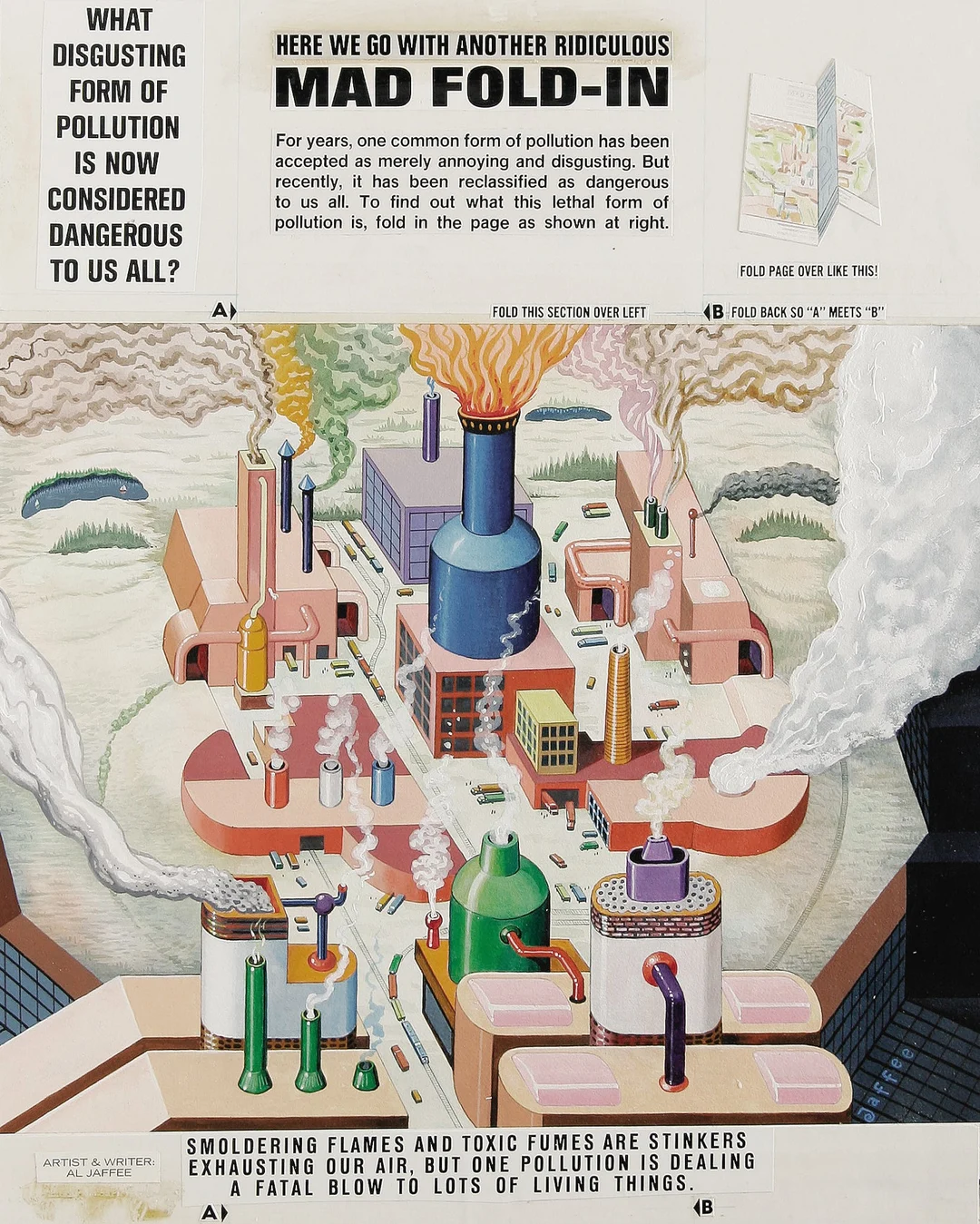 Mad #221 Fold-In by Al Jaffee (RIP) | Scrolller