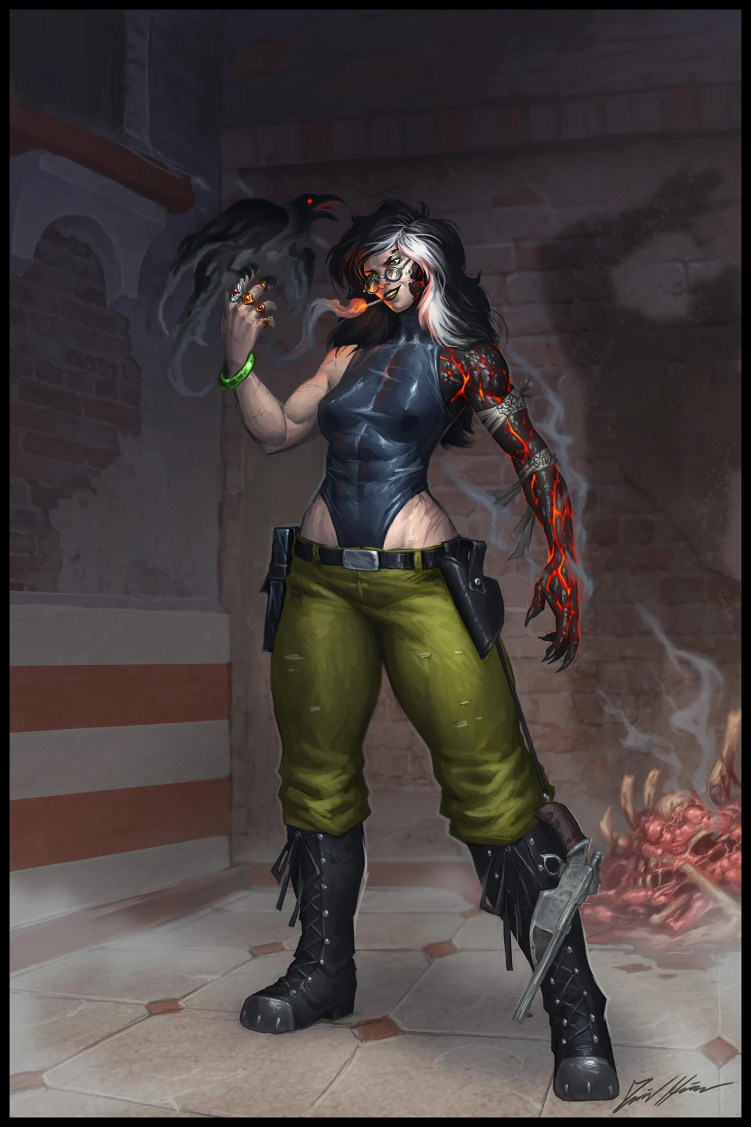 Brunhilde "Blackhand" Krahe; Protagonist of my webnovel "Cherno Caster" | Scrolller