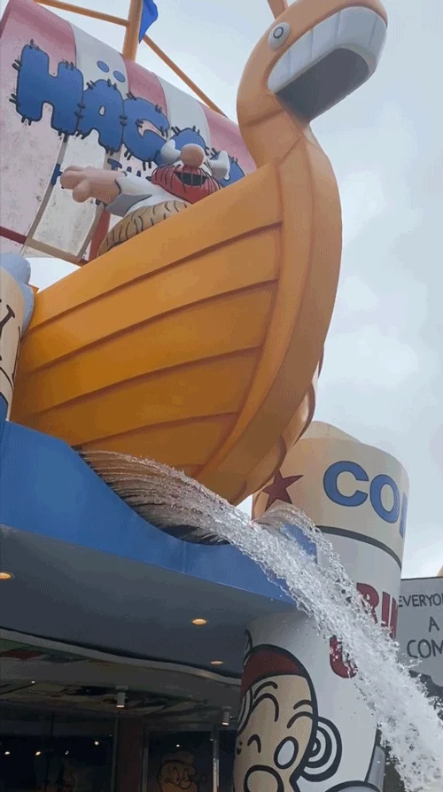 Hagar the Horrible Fountain, Toon Lagoon, Islands of Adventure @ Universal Studios Orlando ...