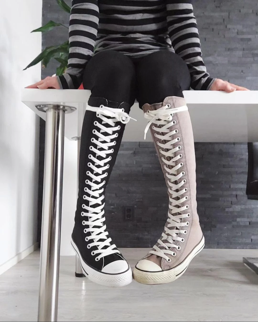 Mismatched knee highs | Scrolller