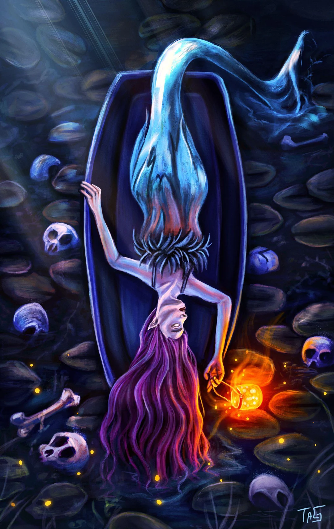 Rusalka (The Slavic Mermaid) - me, digital, 2023 | Scrolller