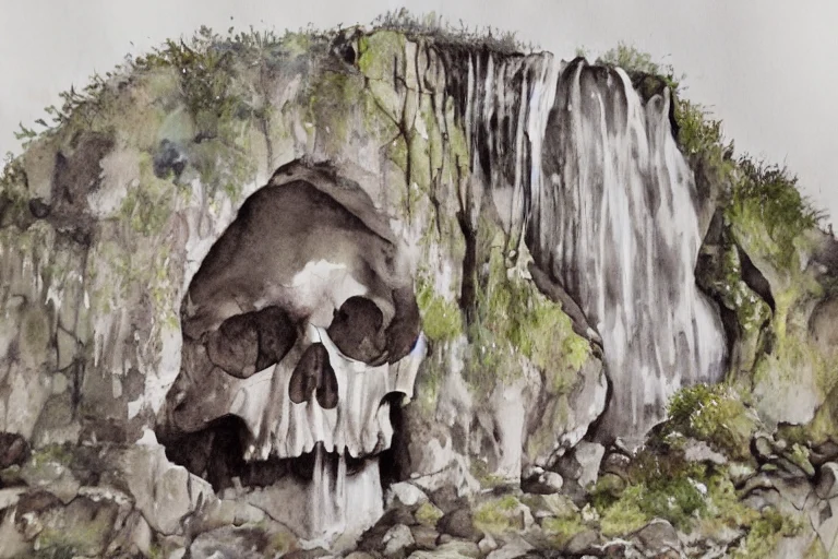 The Waterfall of Skull Cave | Scrolller