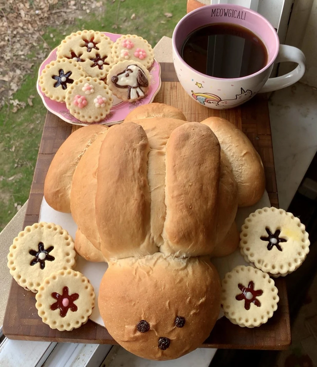 Visiting family this weekend so I made them a belated Easter bread bunny (and cookies) | Scrolller