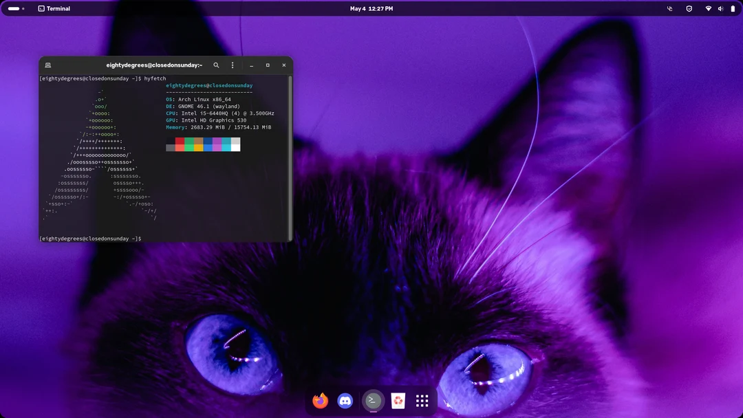 [GNOME] my daily arch linux install | Scrolller