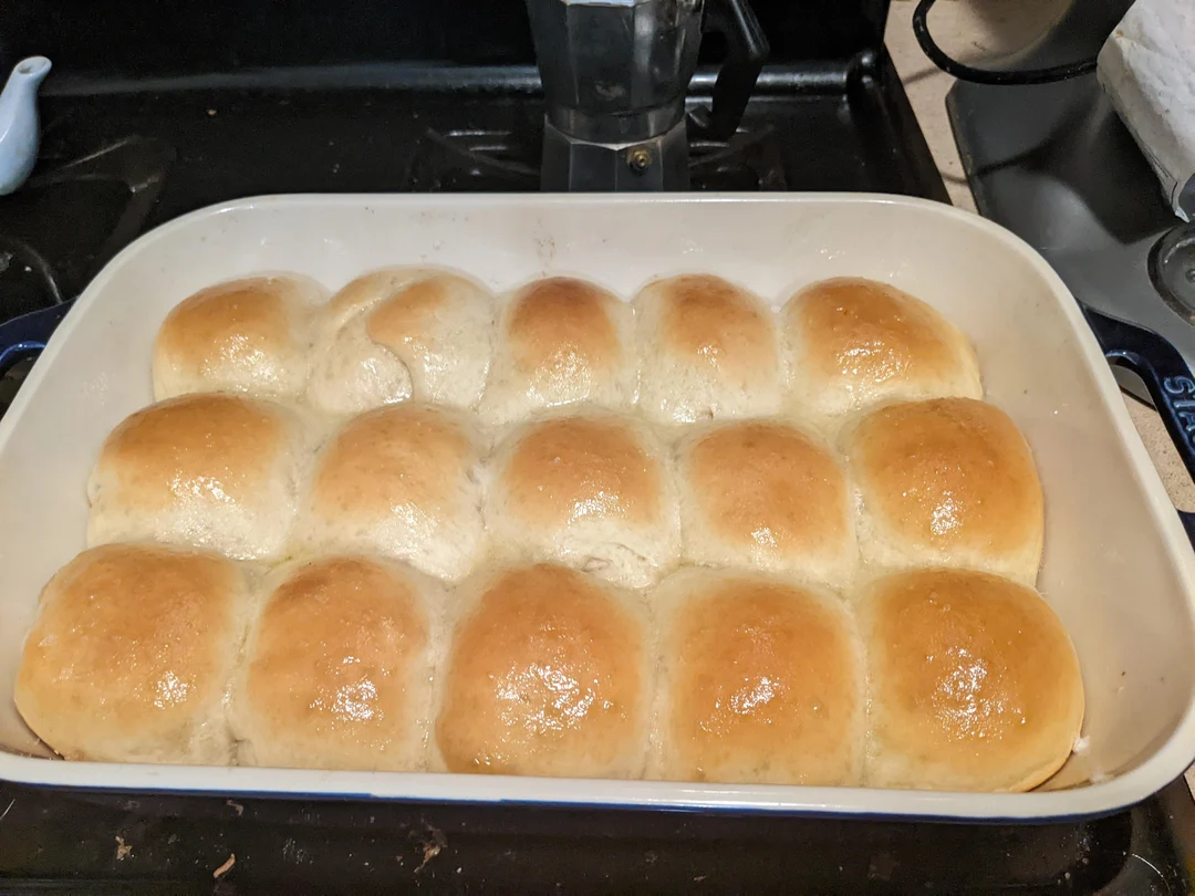 first attempt at dinner rolls | Scrolller