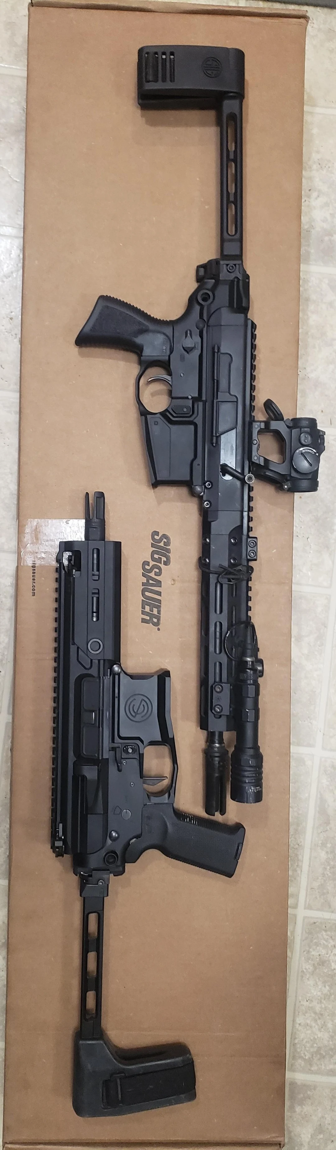 Sig MCX Rattler and BRN-180S swapped uppers | Scrolller