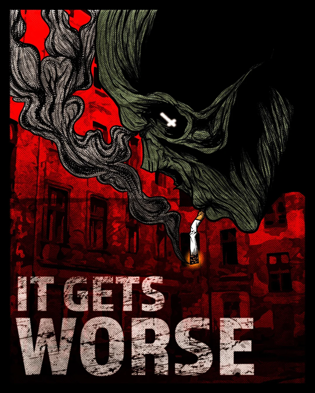 “Optimistic”, Digital, Me, 2022 | Scrolller