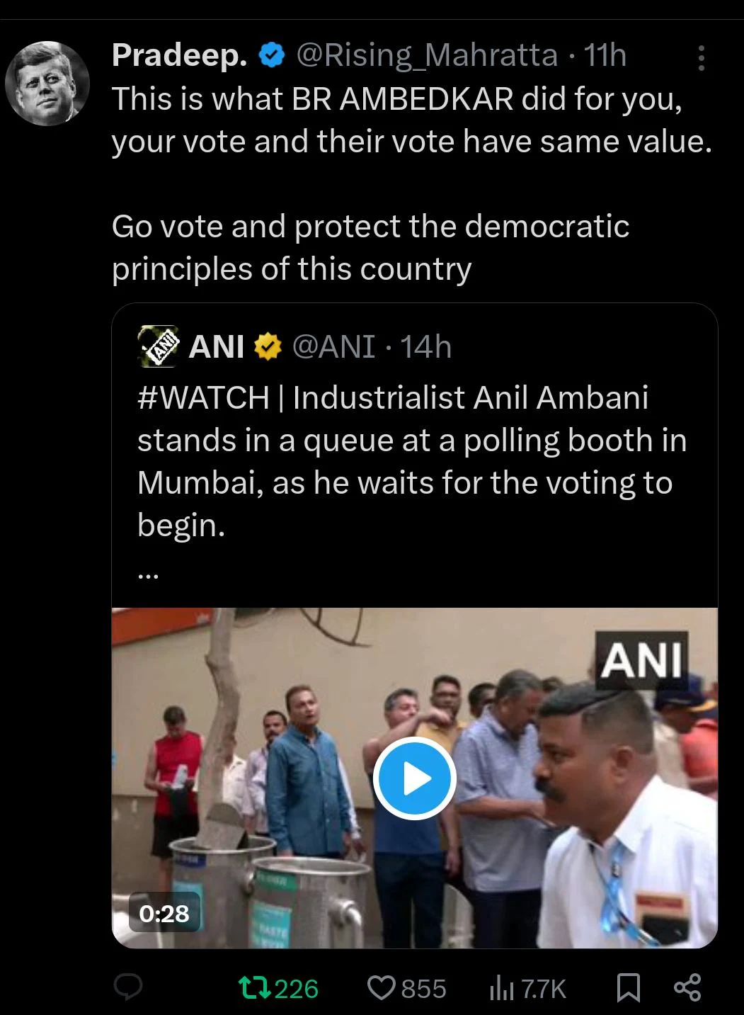 Gratitude to our forefathers. | Scrolller