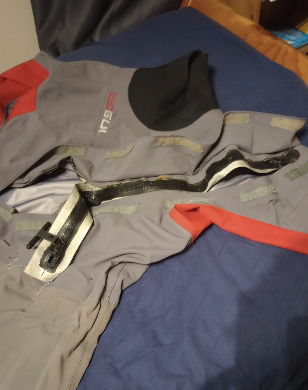 Anyone know the easiest/cheapest way to repair this?(drysuit) | Scrolller