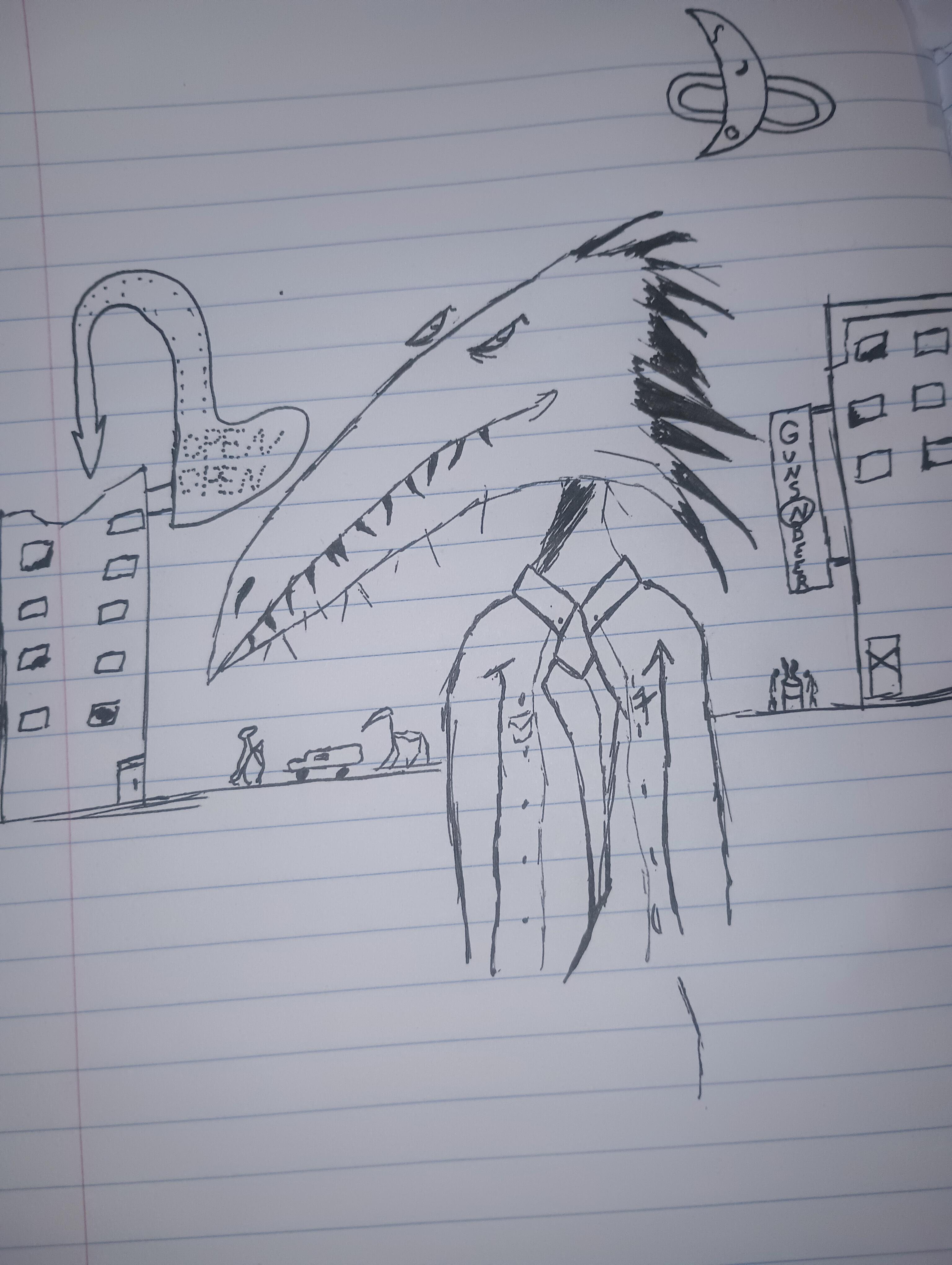 Monster guy I drew | Scrolller