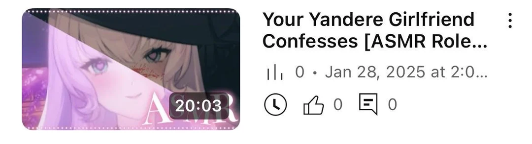 First ASMR Video today at 2PM MST! | Scrolller