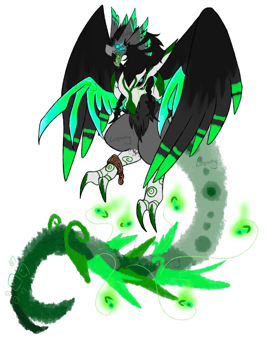 Corrupted Moon God, Me, Paint Tool SAI, 2022 | Scrolller