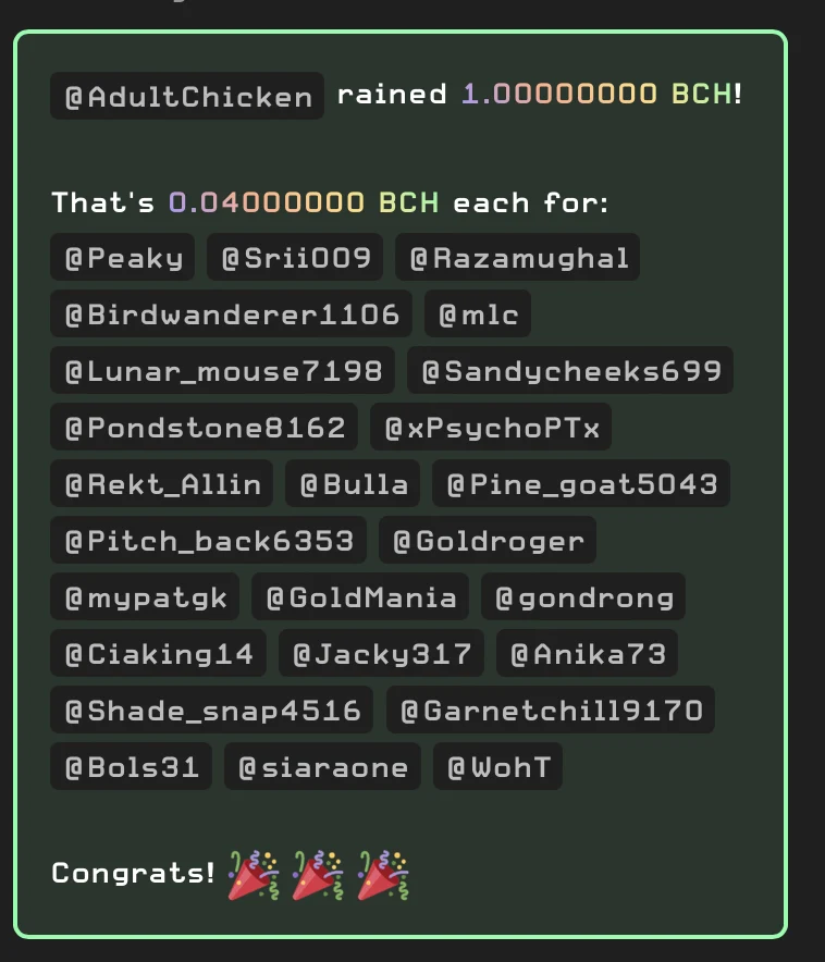 Sharing is caring on BCH.games | Scrolller