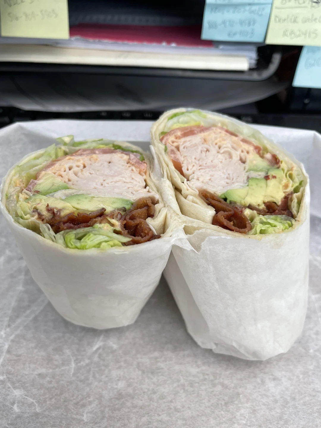 Turkey BLT wrap w/ Avocado and chipotle mayo | Scrolller