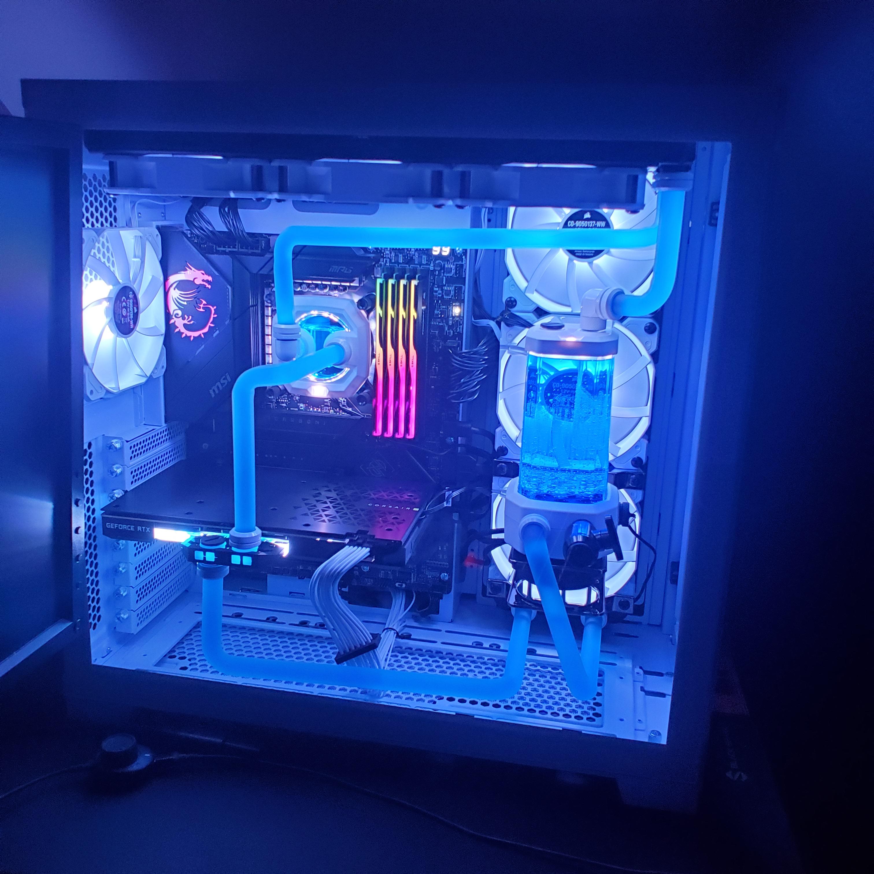 My first custom water cooling loop. Completely worth the time and effort. | Scrolller