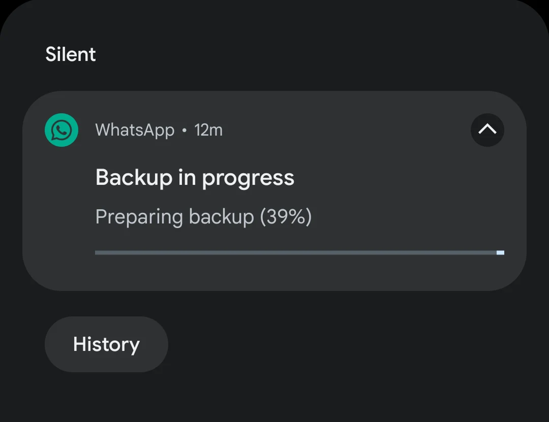 WhatsApp backup on Drive doesn't go past 39% | Scrolller