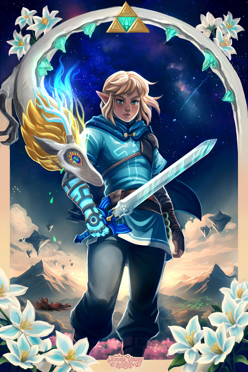 [ToTK] I Painted Link and A Dragon from Tears of the Kingdom | Scrolller