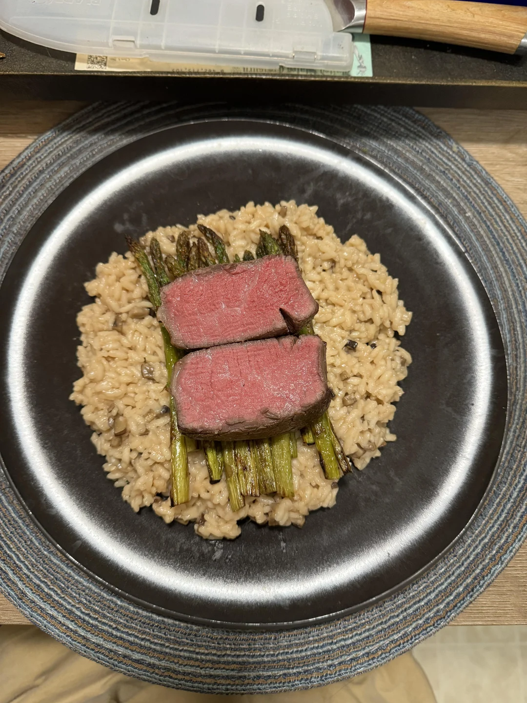 Mushroom risotto with Filet | Scrolller