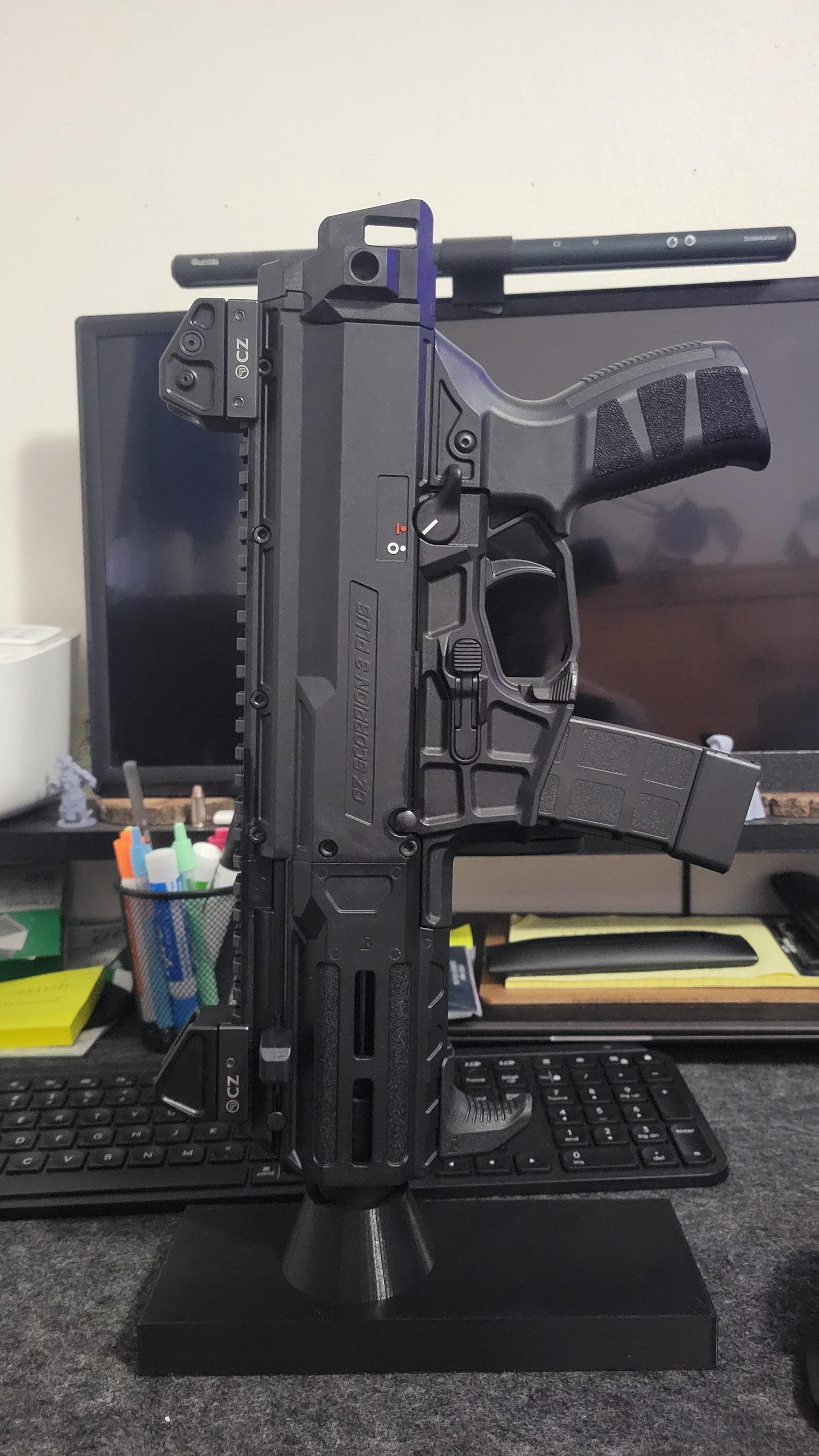 More 3d printing fun: Stand for my CZ Scorpion | Scrolller