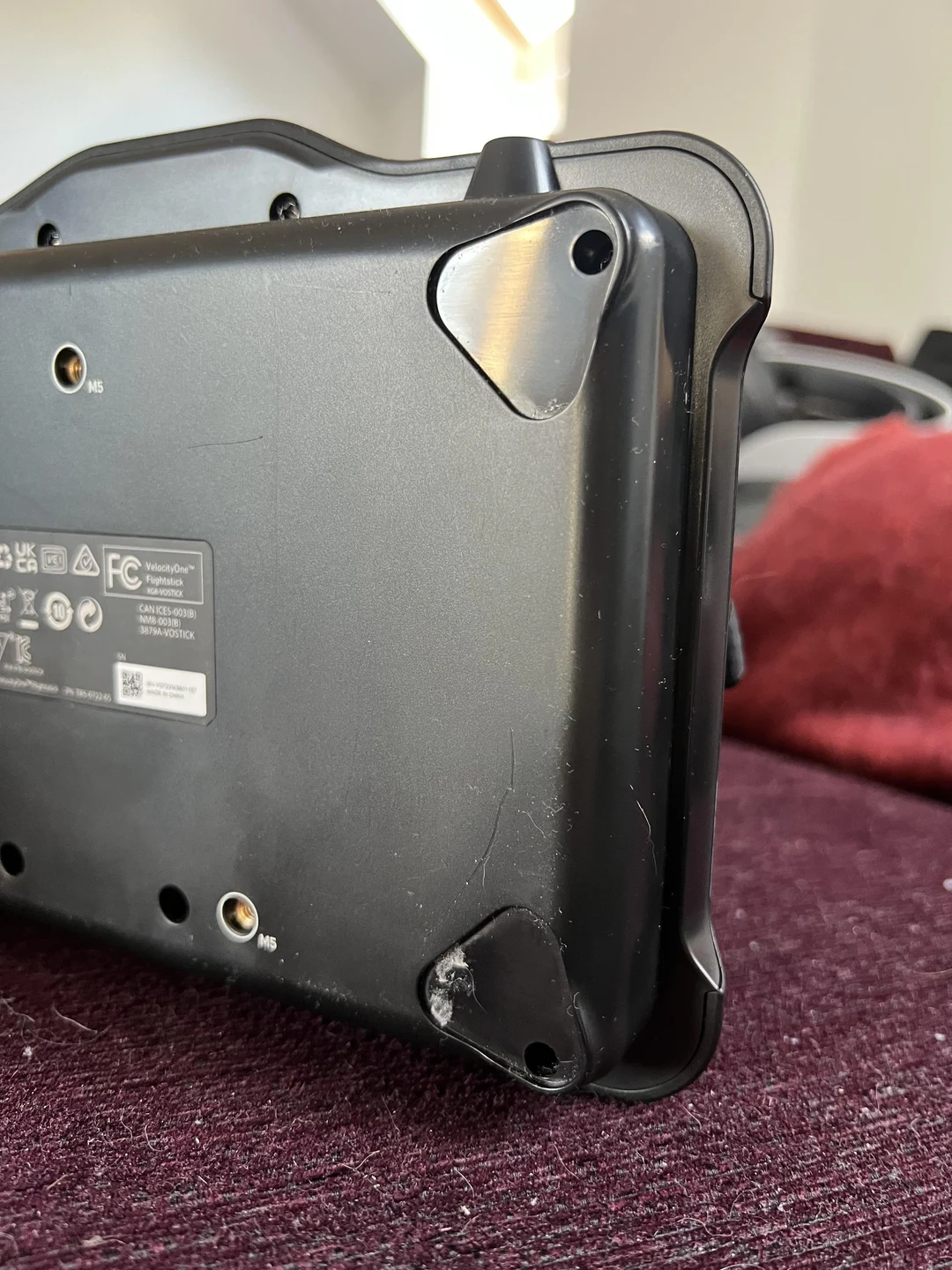 Velocity one turtle beach flight stick feet? Does anyone have rubber ...