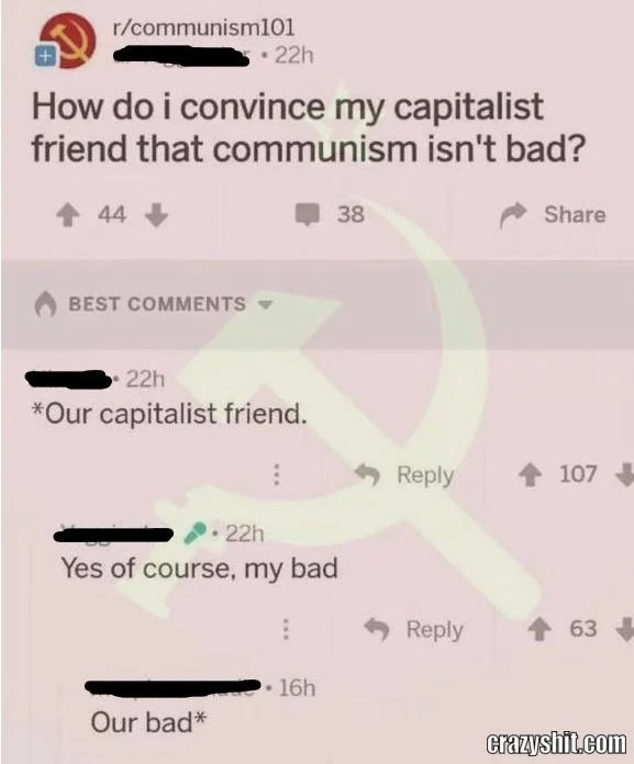 Our, comrade. | Scrolller