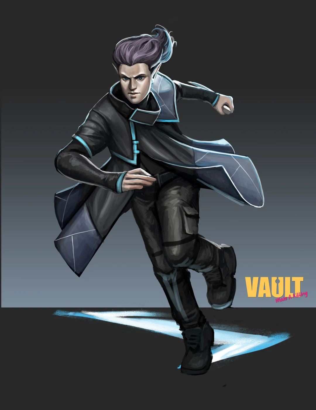 Rin "Lightning Strike", Elvish School of Storms Mage and Assassin, for Vault RPG by @OlieArtist ...