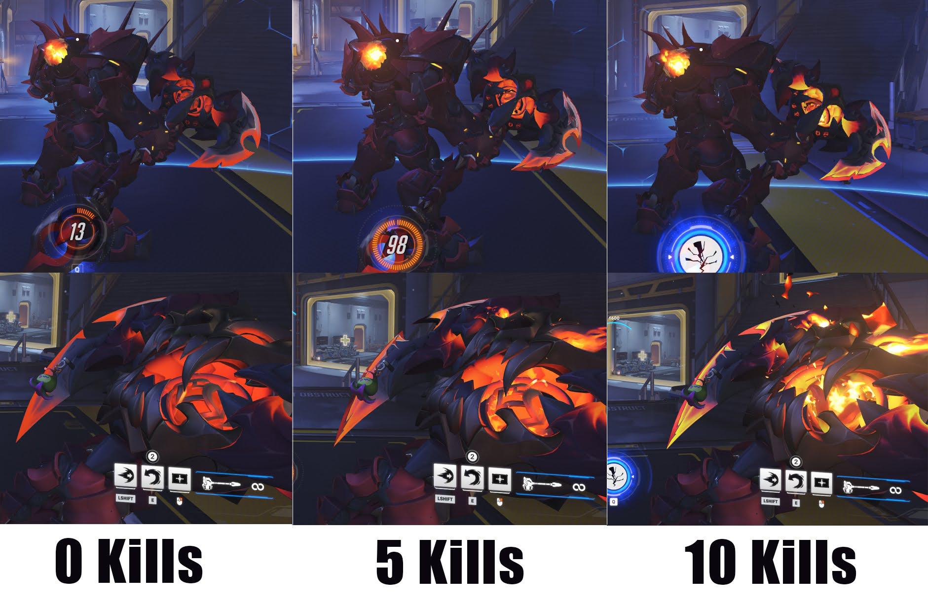 Rein's weapon skin after 0/5/10 kills | Scrolller