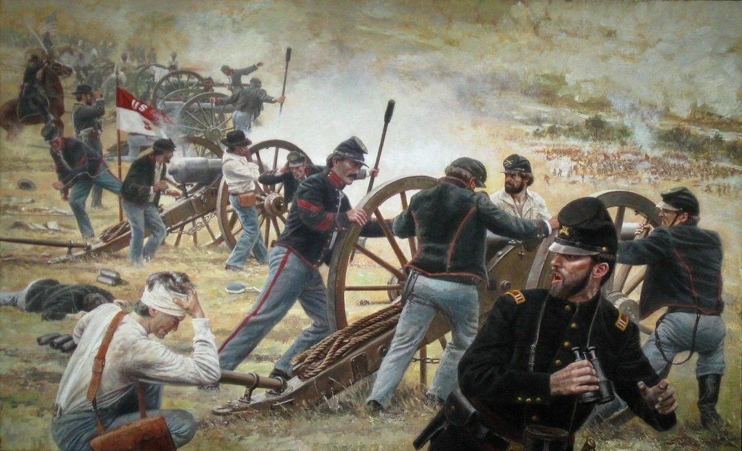 Gunners of the 5th US Artillery, Battle of Malvern Hill, 1 July 1862 | Scrolller