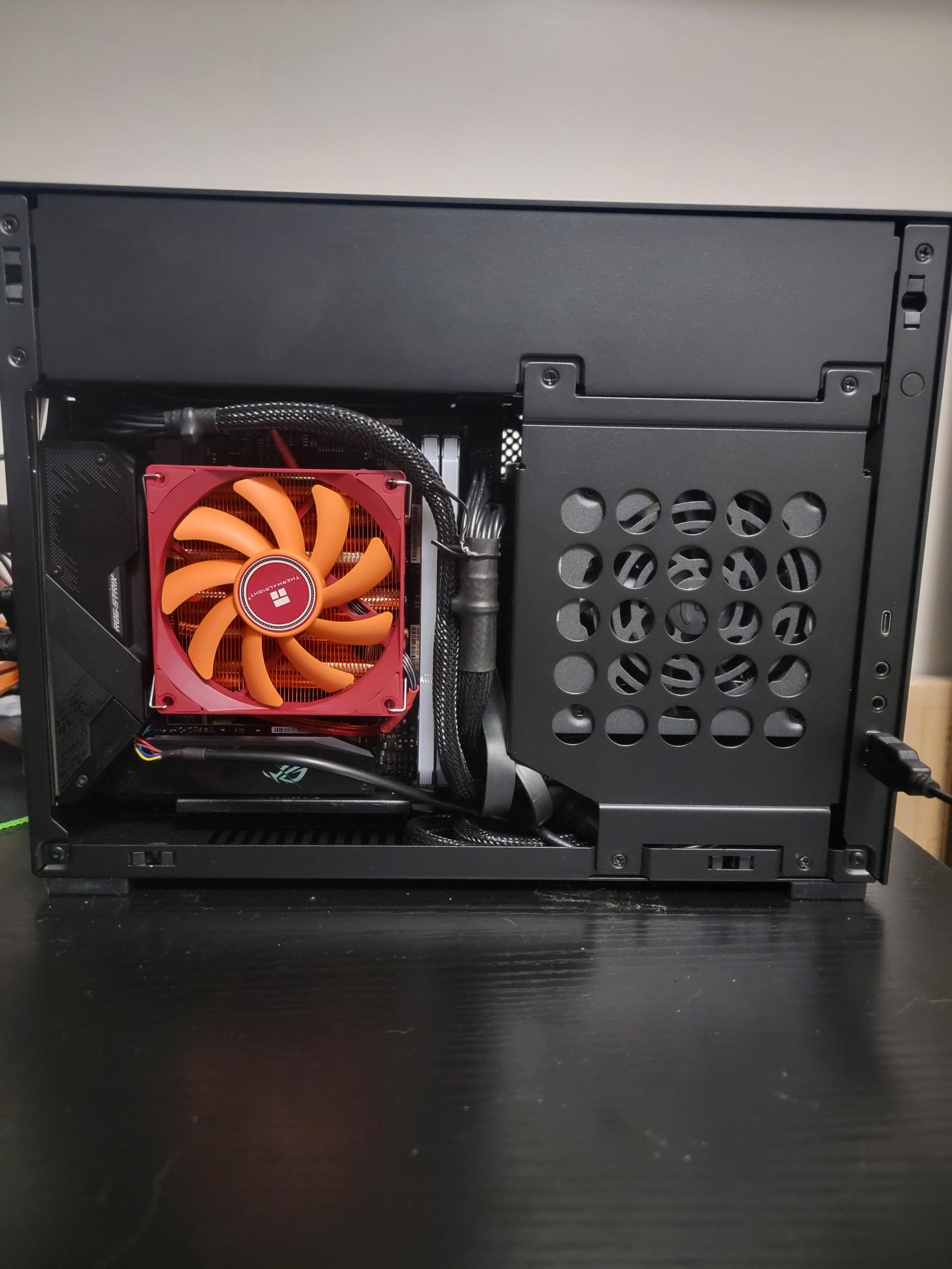 First sff. Stage one complete. 5800x3d, Rog b550i and EVGA 3070ti. | Scrolller