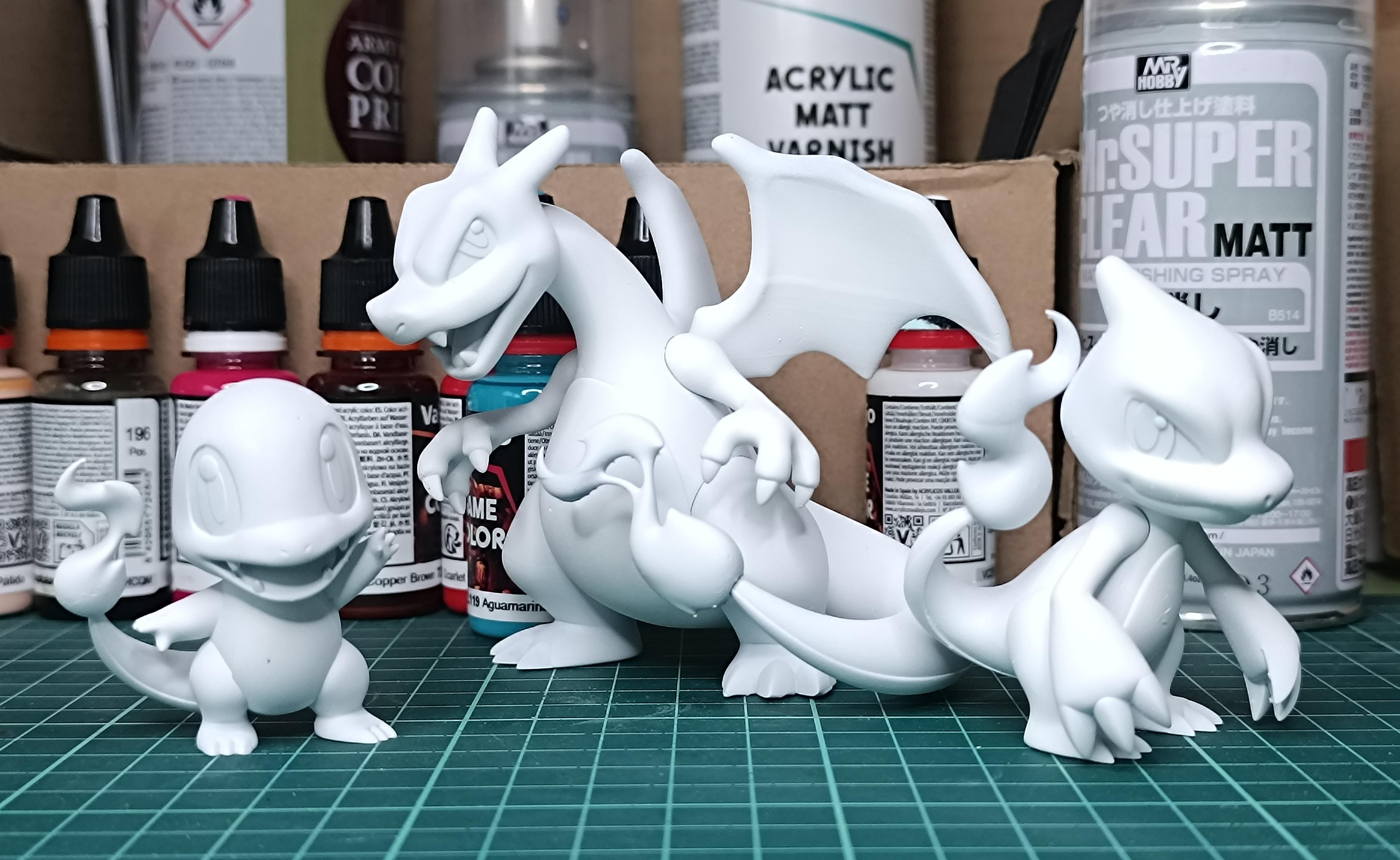 [OC] Chibi charmander evo line I modeled and 3D printed | Scrolller