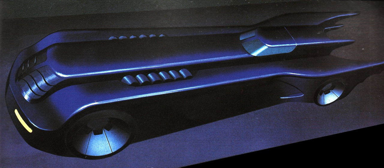 Am I the only one who prefers the BTAS version of the Batmobile to the Burtonverse' version ...